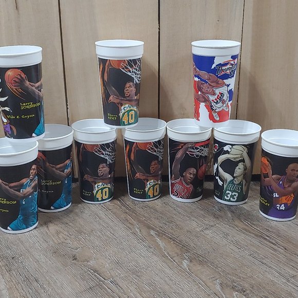 McDonald's | Dining | Mcdonalds Looney Tunes Plastic Cups 90s Nba ...